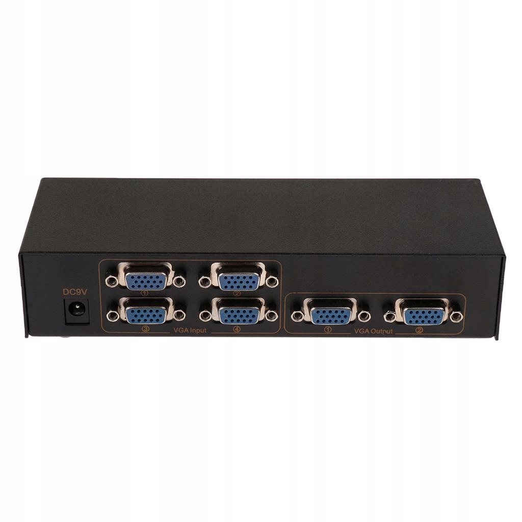 Mini 2 Port VGA Splitter Box 4 Wejście 2 Obraz - 12087487859 ...