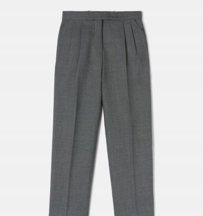 Zara Spodnie garniturowe eleganckie klasyczne materiałowe damskie szare M - 14915811807 ...