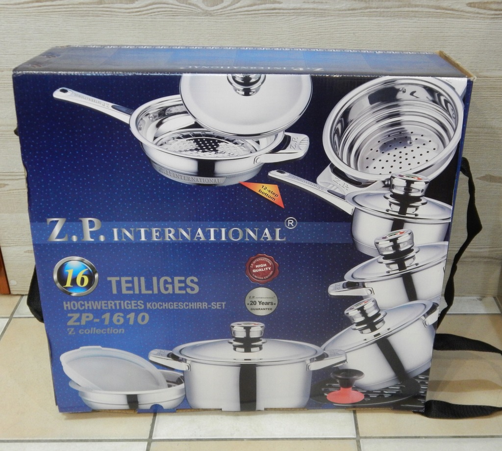 Zestaw Garnków Z.P International ZP-1610 od L04 - 12645798216 ...