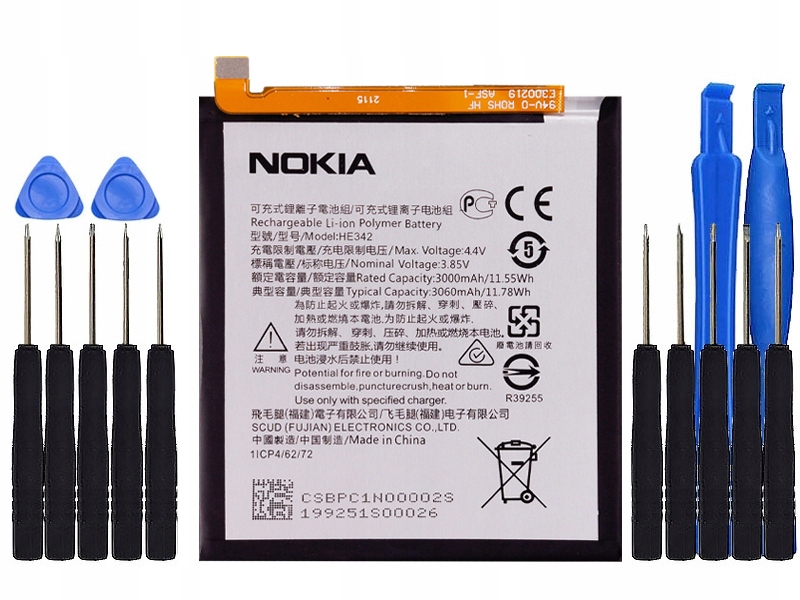 ORYGINALNY AKUMULATOR BATERIA NOKIA 5.1 PLUS HE342 - 12630654068 - oficjalne archiwum Allegro