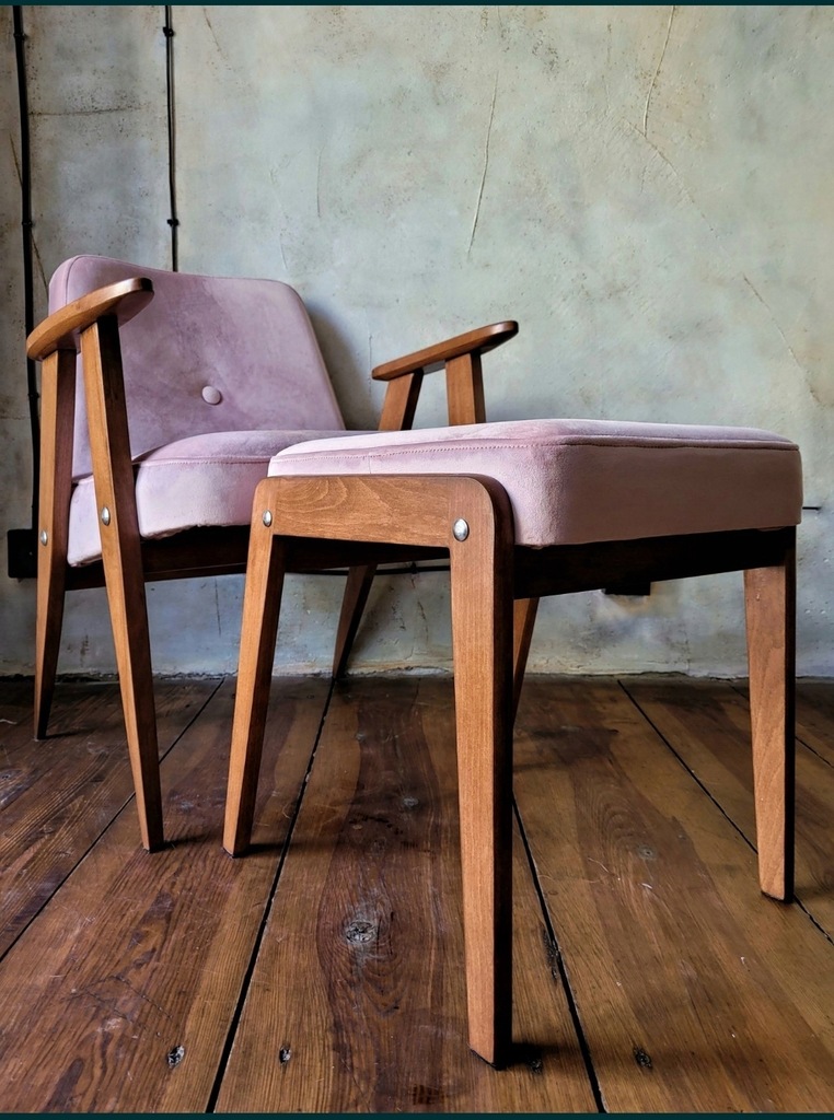 Fotel ChierowskI 366 z podnóżkiem PRL Design - 14830844457 - oficjalne ...