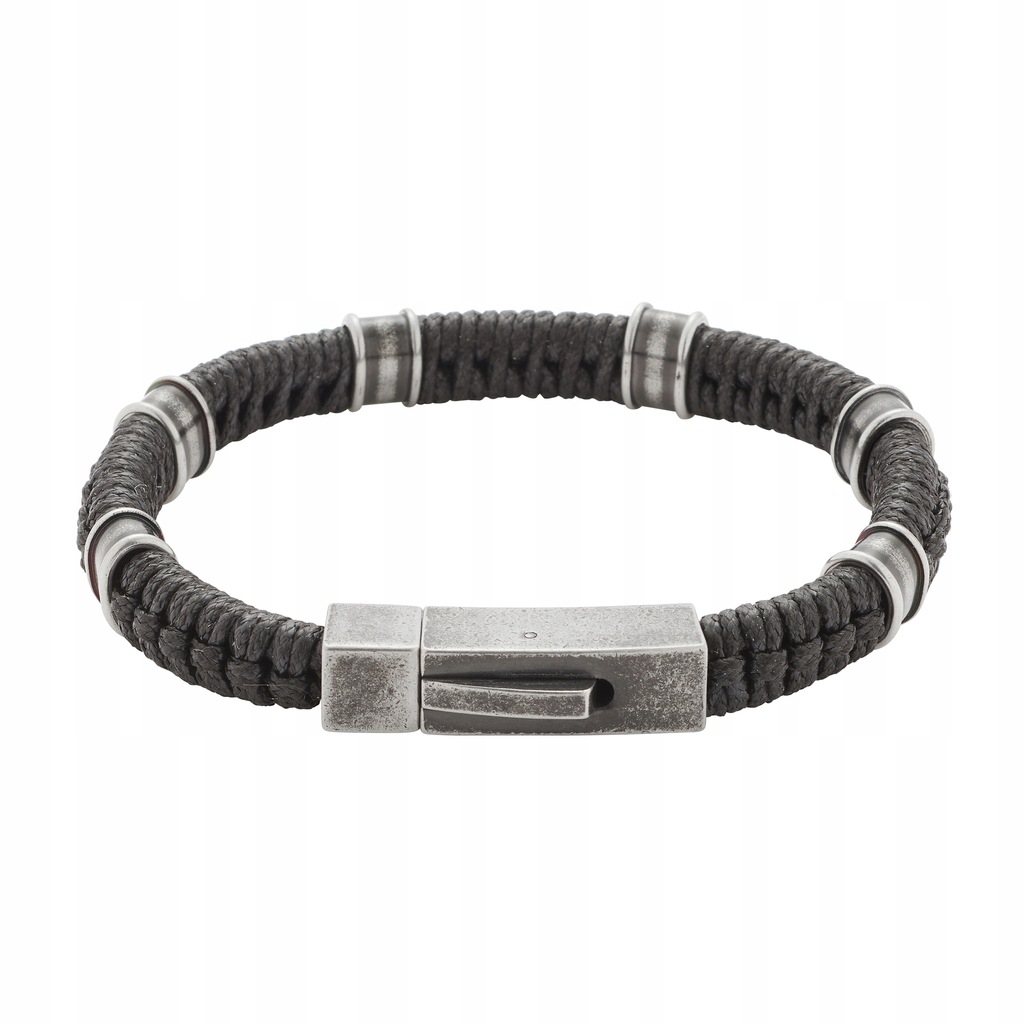 BRANSOLETKA MĘSKA RZEMYK SREBRNA MAGNETYCZNA STAL - 12888525516 ...