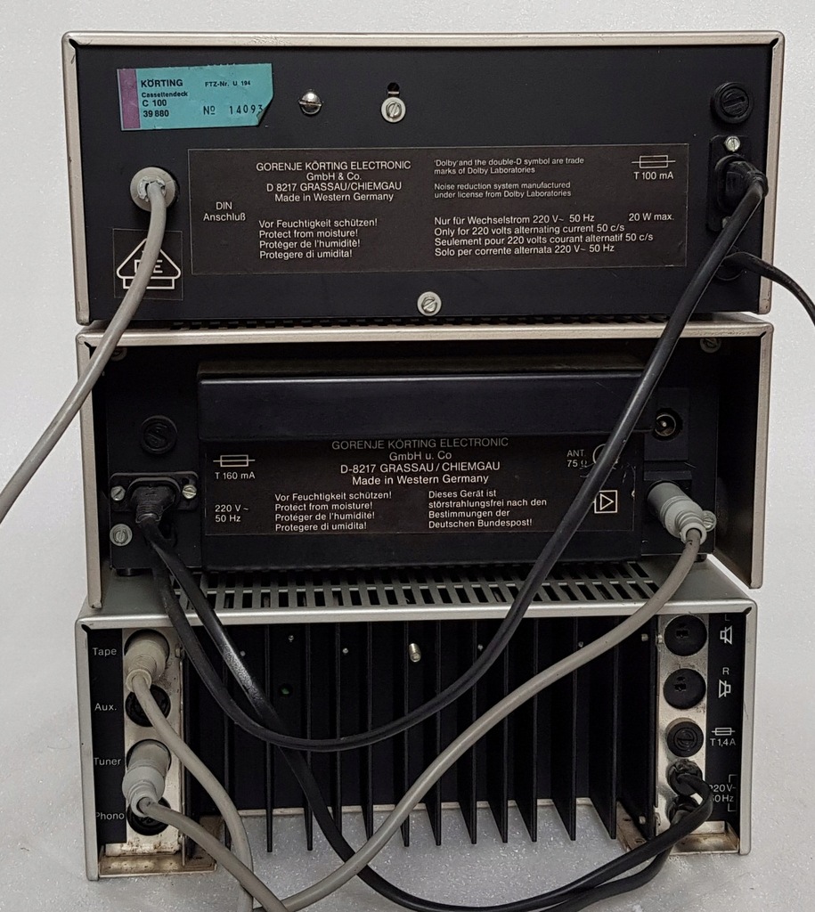 WIEŻA VINTAGE KORTING HI-FI A100 TUNER FM - 9064836035 - oficjalne ...