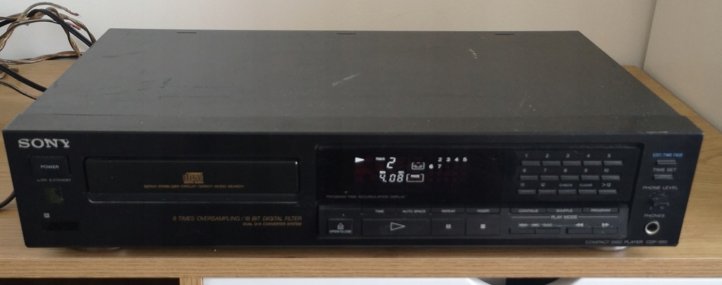 Odtwarzacz CD Sony CDP-590 czarny - 13168714223 - oficjalne archiwum Allegro