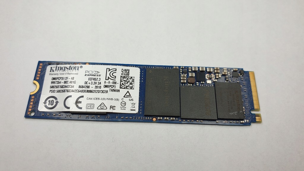 DYSK SSD KINGSTON OM8PCP3 512GB PCI-E M2 2280 NVMe - 11367257358 ...