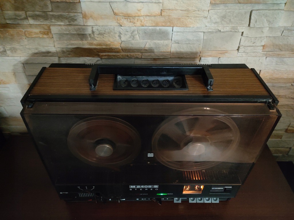 magnetofon szpulowy UNITRA M2405 S - 12784778202 - oficjalne archiwum Allegro