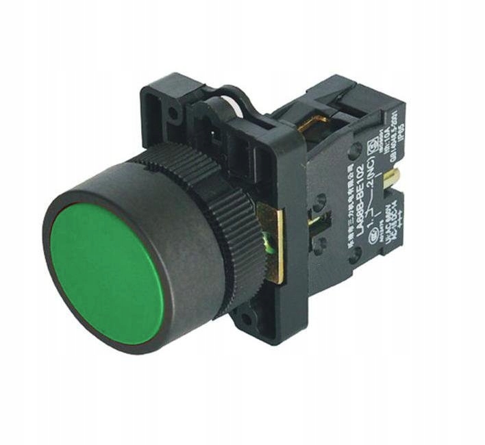 Przycisk monostabilny 3A/240V zielony (NO) - 7855580029 - oficjalne archiwum Allegro