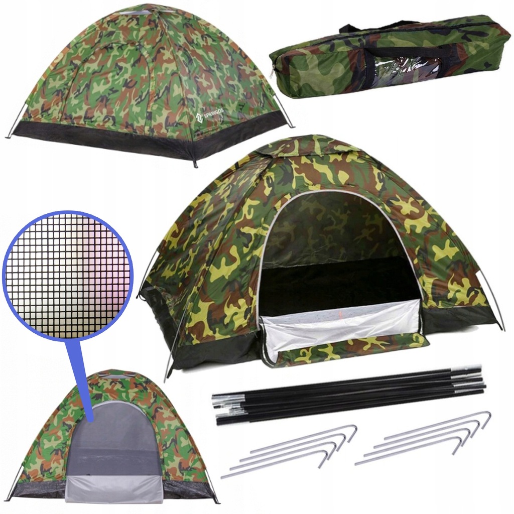 NAMIOT TURYSTYCZNY 3 OSOBOWY MOSKIETIERA 2 X 2 M - 12457391450 ...