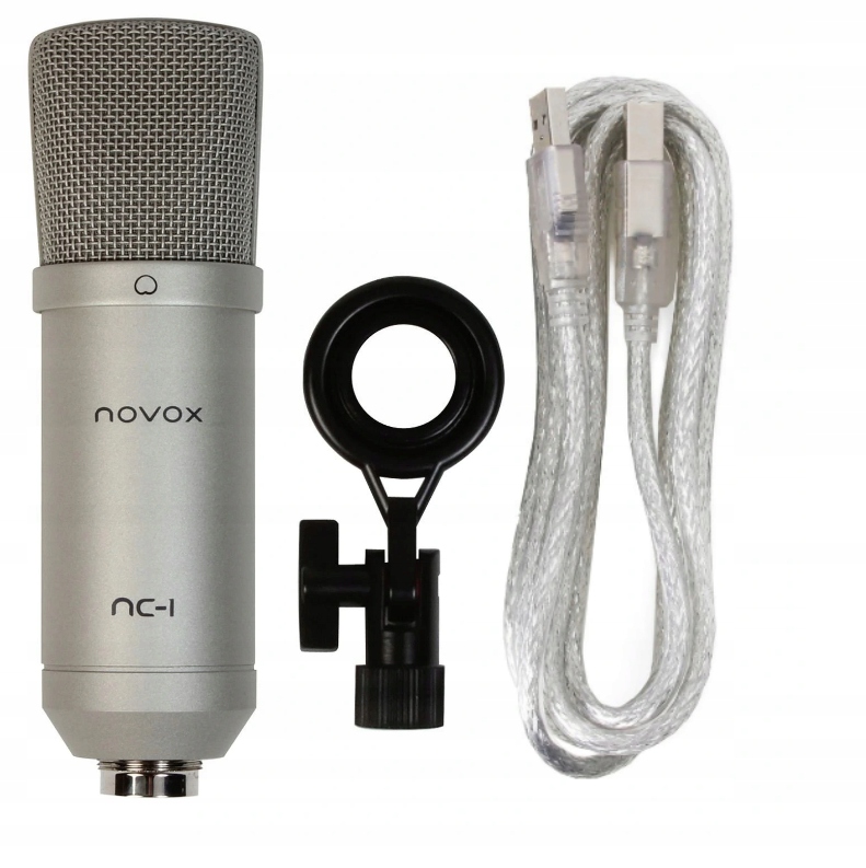 NOVOX NC-1 NC1 SILVER MIKROFON POJEMNOŚCIOWY USB - 11968056801 ...