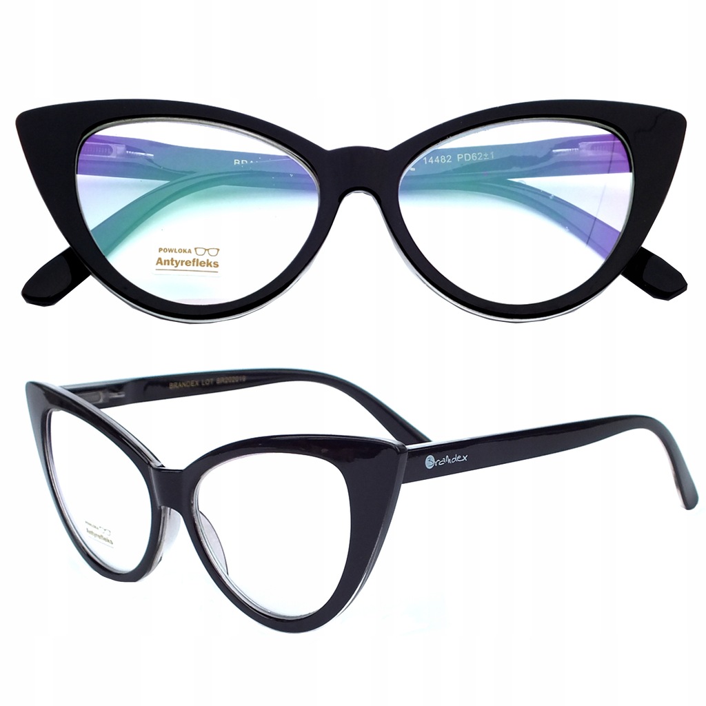 okulary korekcja plus +3 CAT antyrefleks 48 BR8 - 11434294234 ...