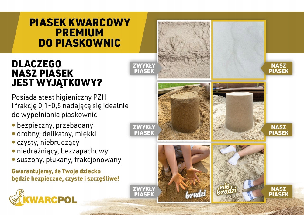 Piasek kwarcowy do piaskownic atest 25kg GRATIS - 11156760045 ...