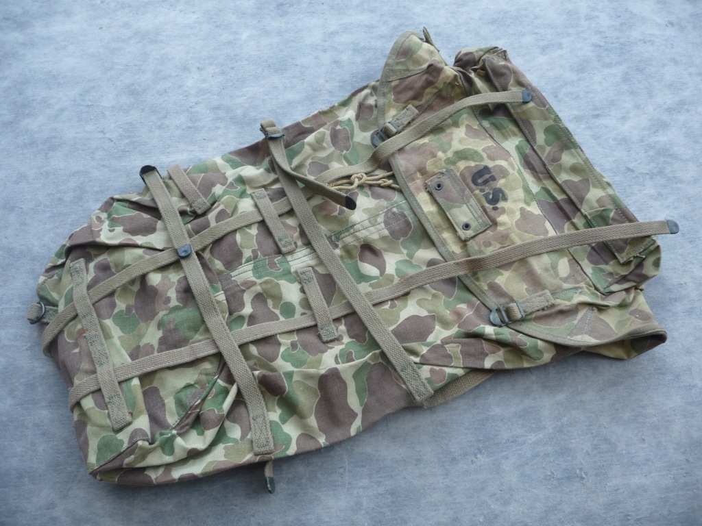 PLECAK M1943 JUNGLE PACK FROGSKIN US ARMY USMC WW2 - 10537270083 ...