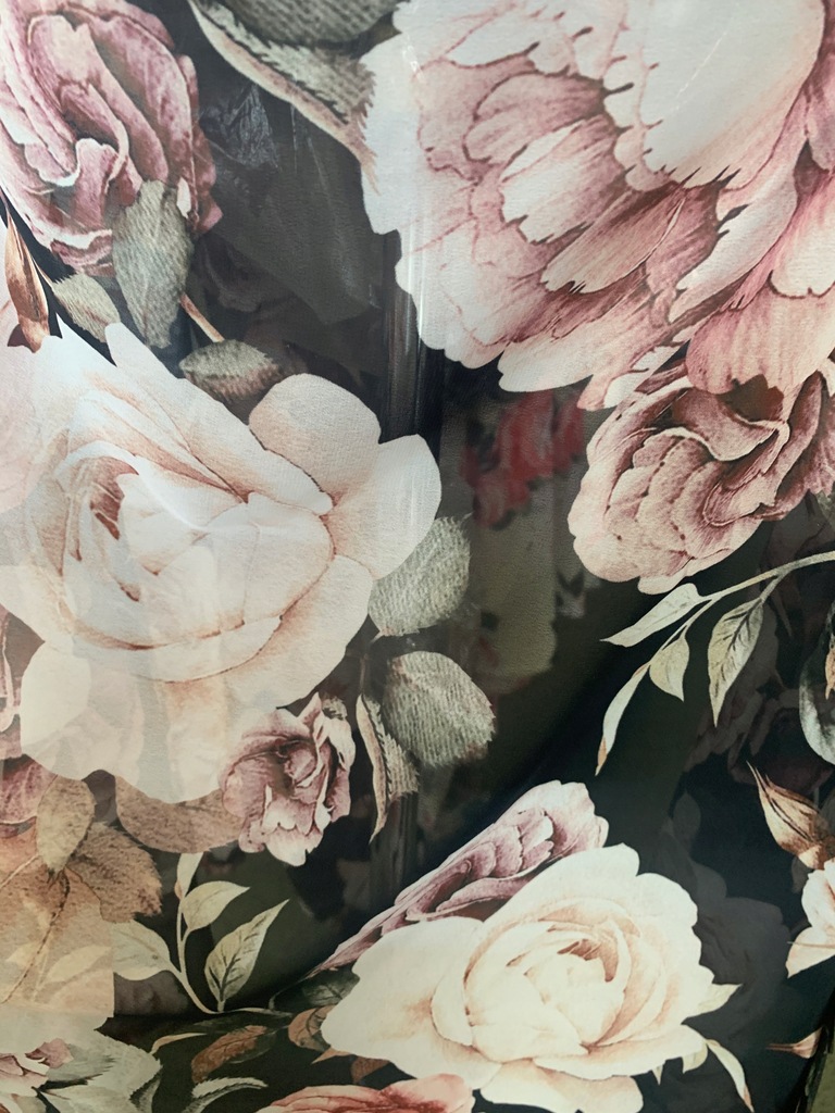 Tkanina szyfon druk obustronny kwiaty 150cm - 9210288575 - oficjalne archiwum Allegro