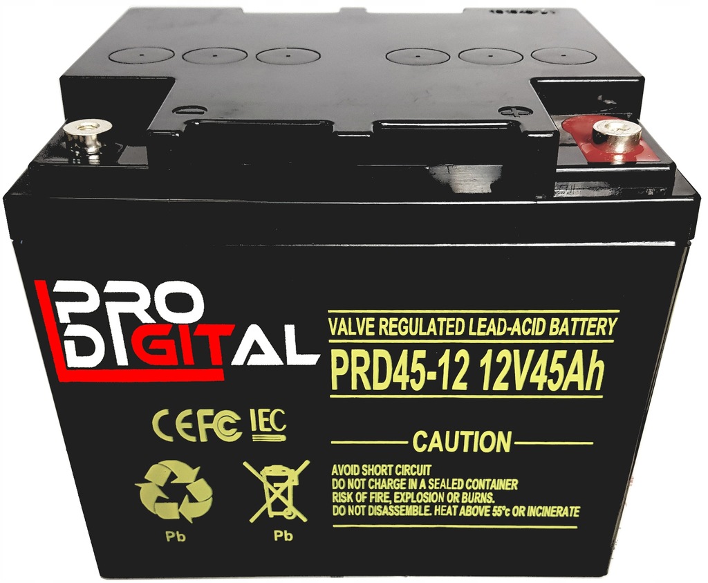 AKUMULATOR ŻELOWY BEZOBSŁUGOWY AGM 12V 45Ah (40AH) - 7594455593 - oficjalne archiwum Allegro