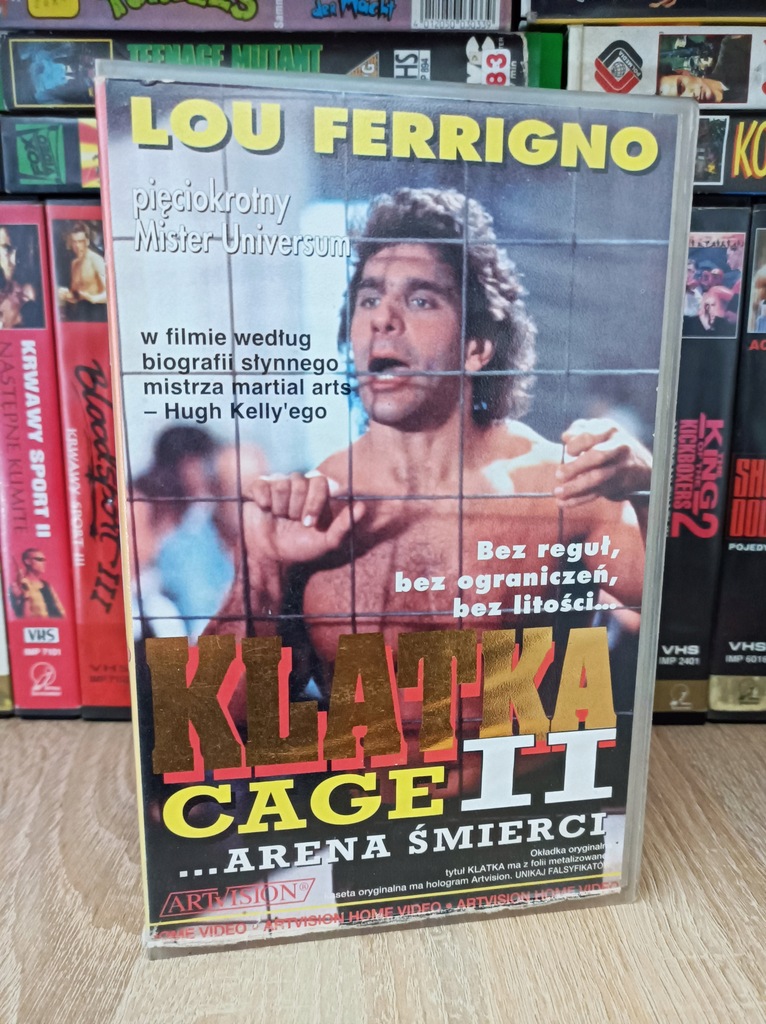 Cage II VHS*** LOU FERRIGNO*** - 13152971855 - oficjalne archiwum Allegro