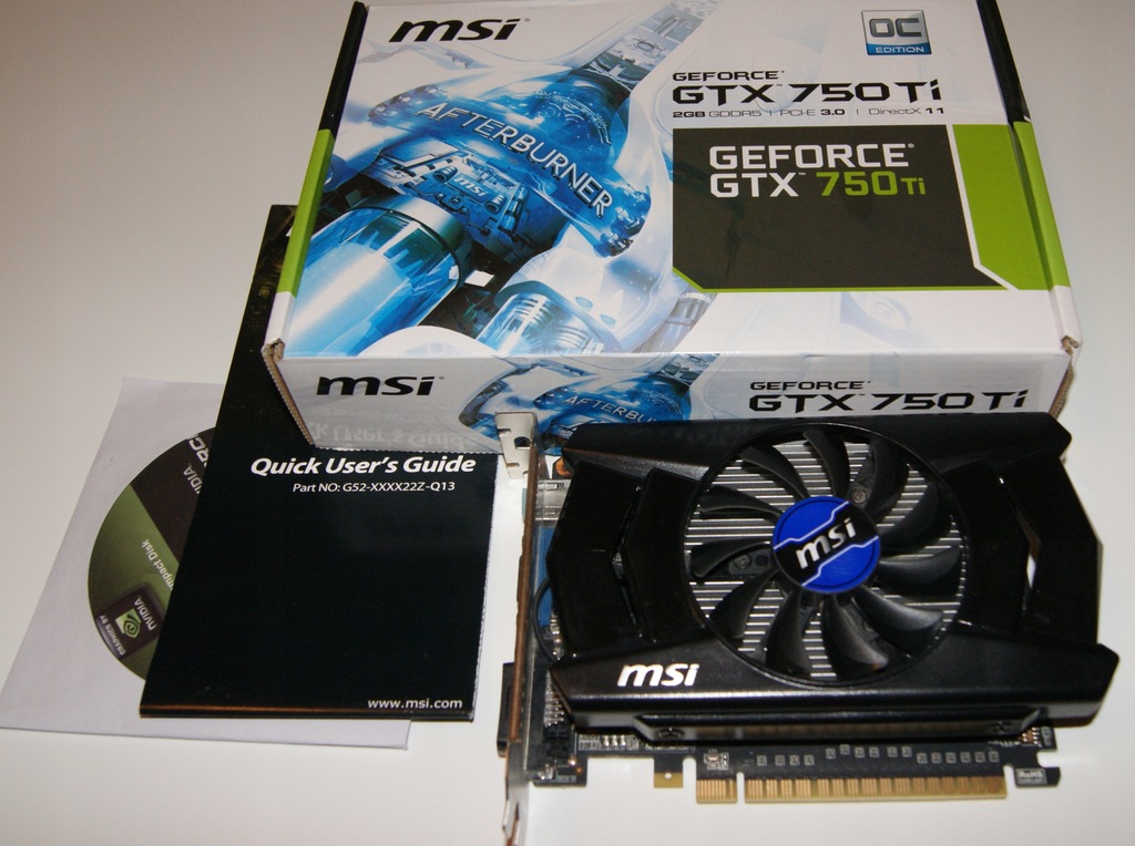 MSI GTX 750 Ti OC 2GB GDDR5 BOX SKLEP GWAR - 9923498488 - oficjalne archiwum Allegro