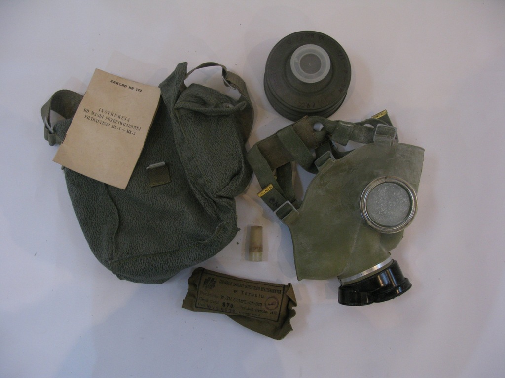 Maska cywilna przeciw gazowa MC-1+opatrunek roz. 3 - 8104069961 - oficjalne archiwum Allegro