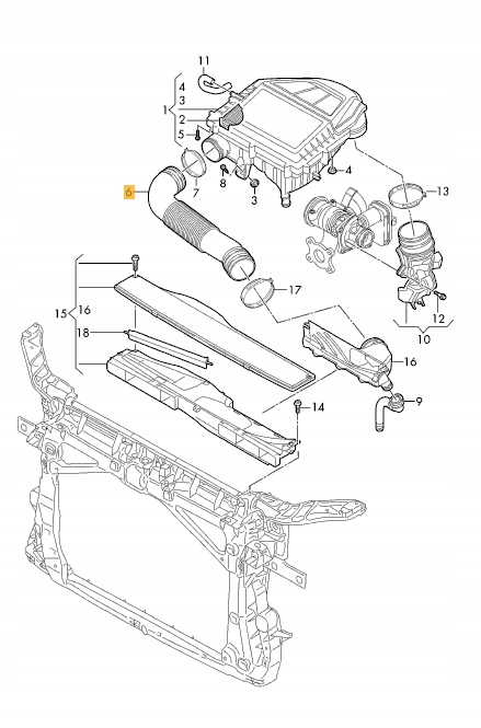 RURA PRZEWÓD POWIETRZA VW T-ROC ARTEON SEAT ATECA - 10002859520 ...
