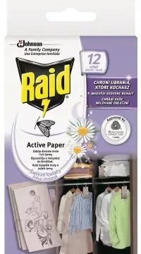 RAID ACTIVE PAPER KWIATOWY NA MOLE INSEKY 12szt - 13595477136 - oficjalne archiwum Allegro