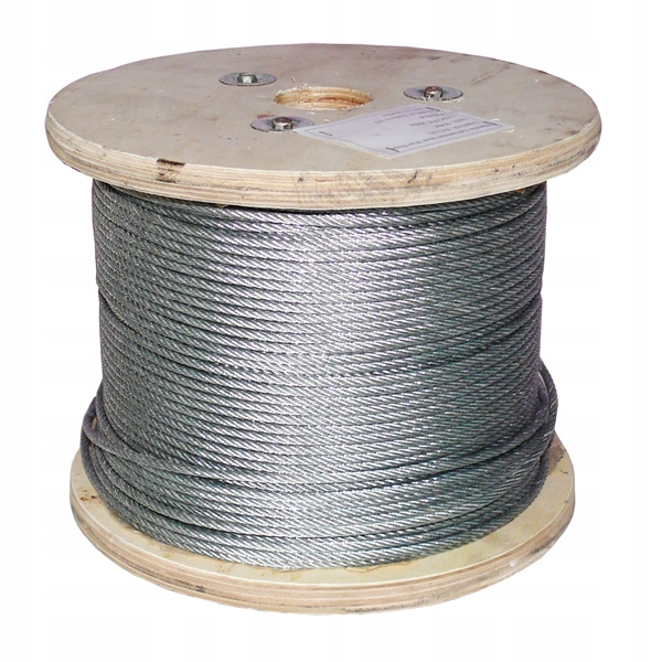 1m Lina Linka Stalowa 5mm 6x7+FC ocynkowana ocynk - 12495593384 - oficjalne archiwum Allegro