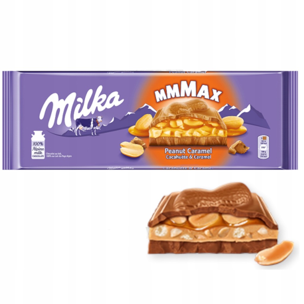 Czekolada Mleczna Milka Caramel Orzechy Duża 276g - 10232564991 ...