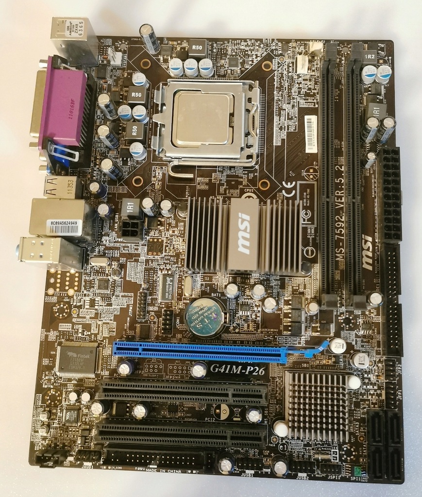 Płyta główna MSI MS-7592 G41M-P26 Micro ATX V. 5.2 - 12881305775 ...