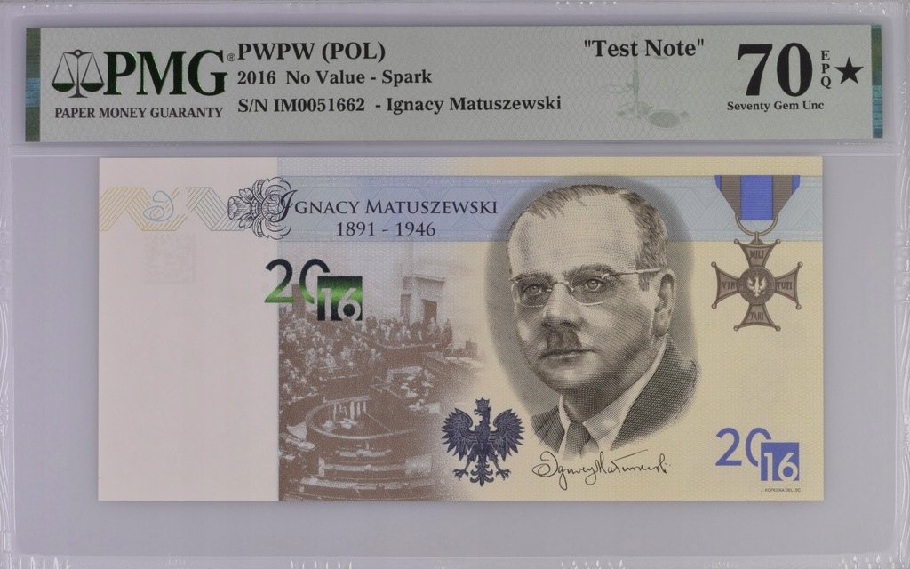 PWPW Matuszewski PMG 70 EPQ * MAKS - 12572936384 - oficjalne archiwum ...