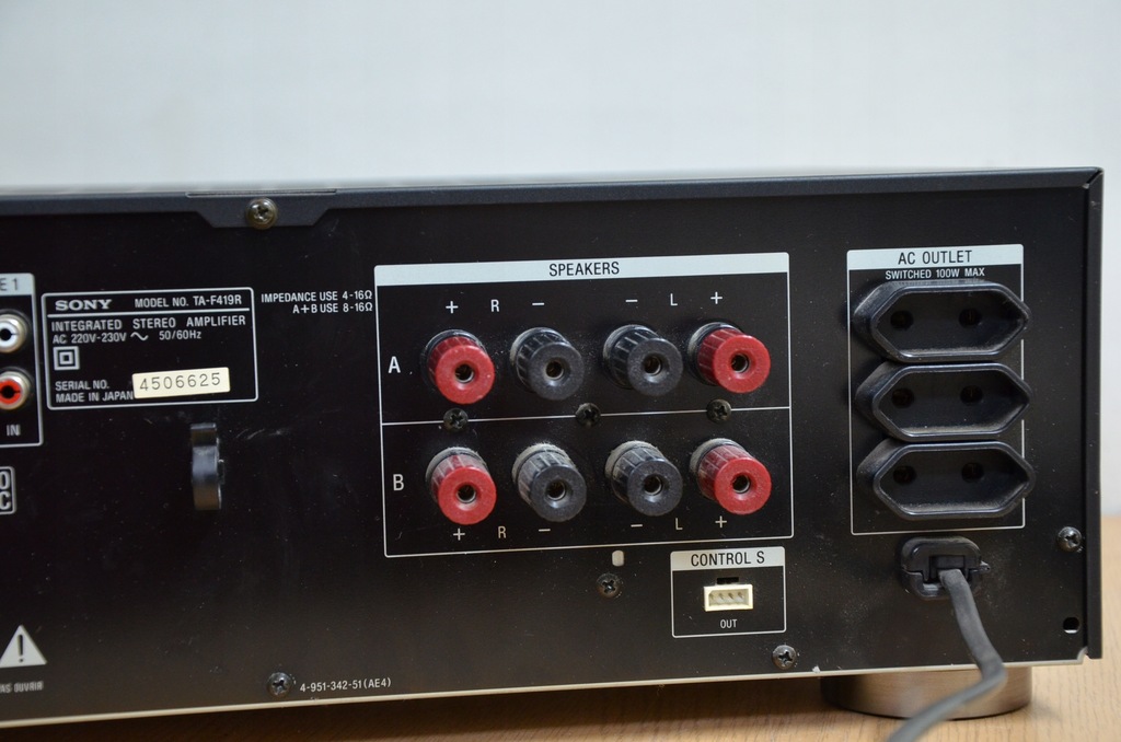 SONY TA-F445R SOLIDNY WZMACNIACZ STEREO MOS FET - 12352362866 - oficjalne archiwum Allegro