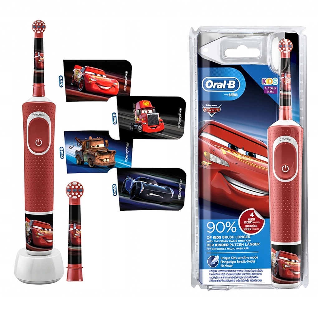 SZCZOTECZKA BRAUN ELEKTRYCZNA ORAL-B AUTA DZIECI - 13608687304 - oficjalne archiwum Allegro