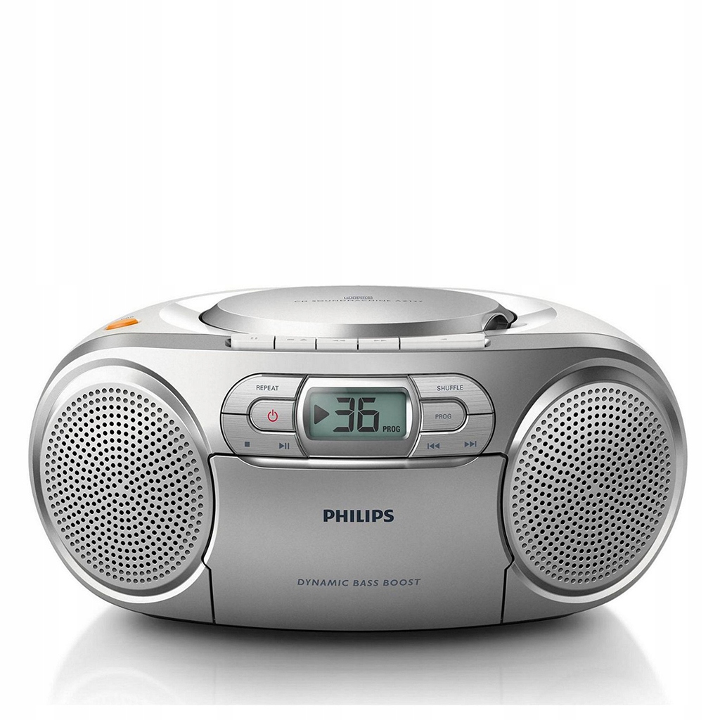 Radio Kasetowe Philips AZ127/12 FM 2W Srebrzysty - 11913242448 ...