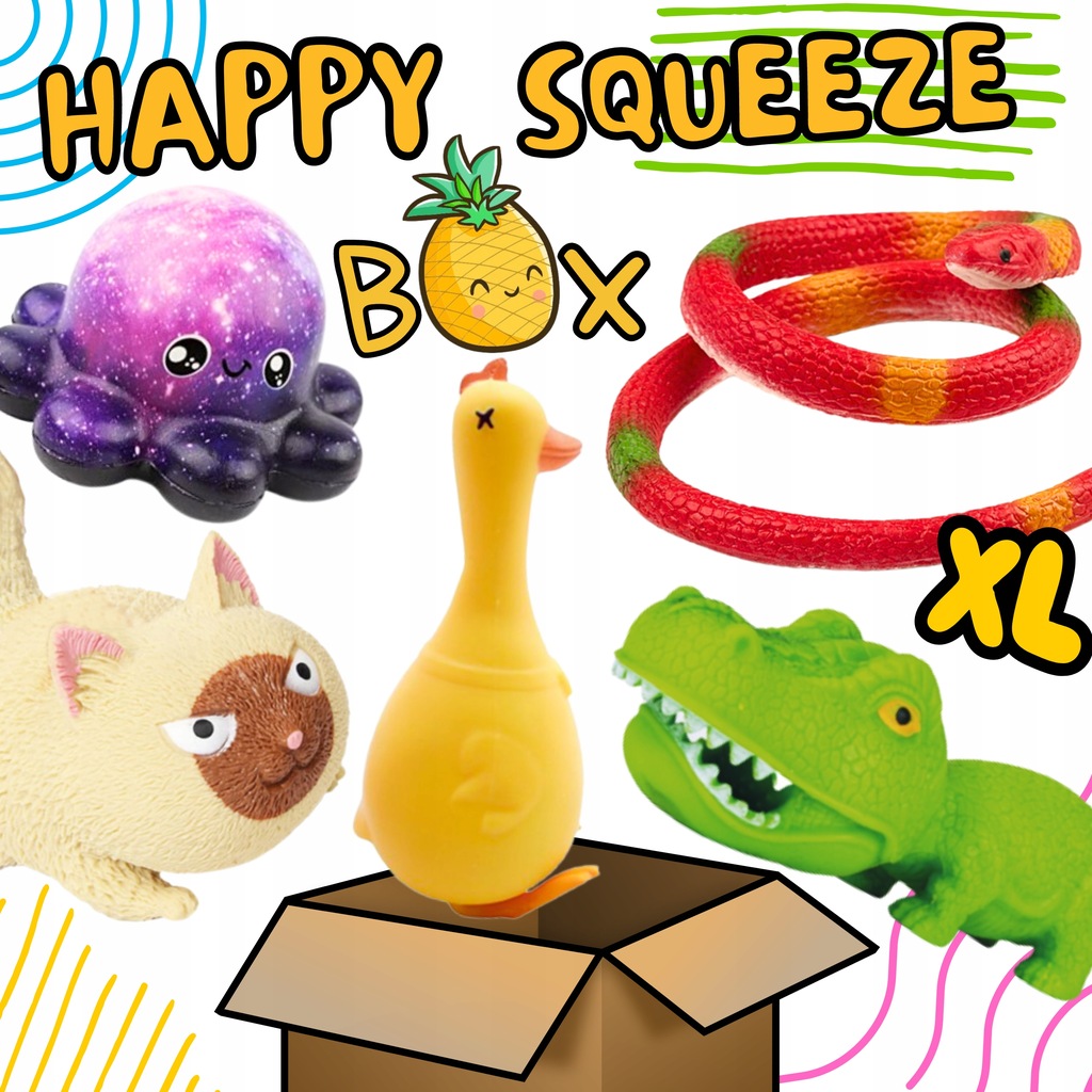 Squishy Box XL - Gniotki antystresowe - 13600860257 - oficjalne ...