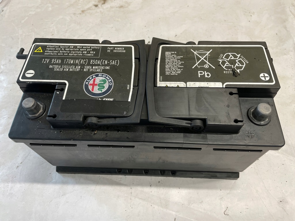 ALFA ROMEO GIULIA STELVIO AKUMULATOR 95AH 850A - 13466442848 ...