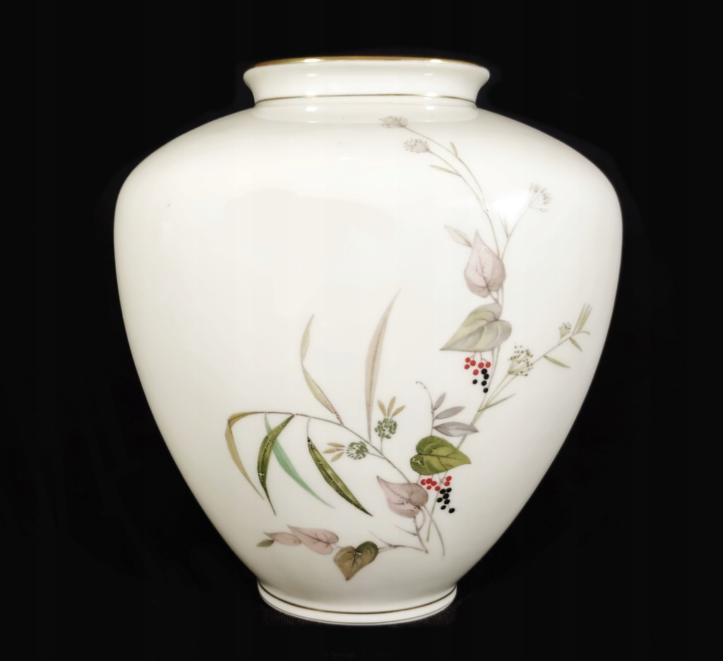 KRAUTHEIM szeroki wazon ecru Art Deco - 11565223285 - oficjalne ...