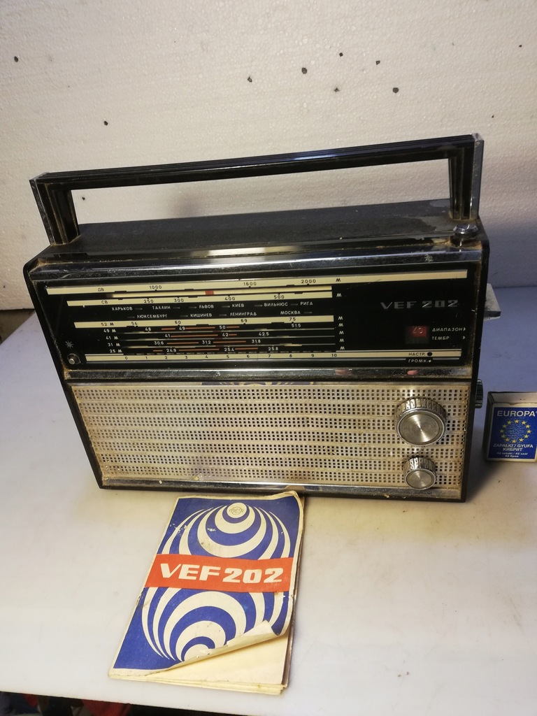 Radio VEF 202 z instrukcją - 14788307077 - oficjalne archiwum Allegro