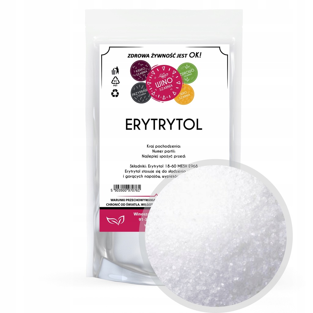 ERYTRYTOL 1000G ERYTROL NATURALNE 1KG - 11095599911 - oficjalne ...