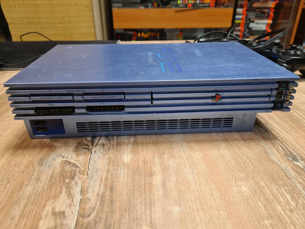 Konsola PS2 AQUA BLUE zestaw Unikat PlayStation 2 SklepRetroWWA ...