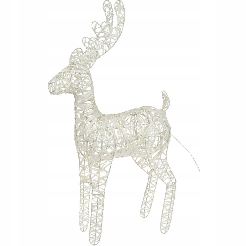 RENIFER figurka świąteczna LED świetlna 37x24 cm na święta BOŻE ...