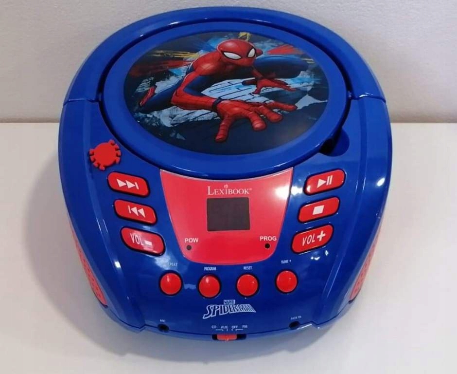 BOOMBOX RADIO DLA DZIECI SPIDERMAN LEXIBOOK AUX - 8655097376 ...
