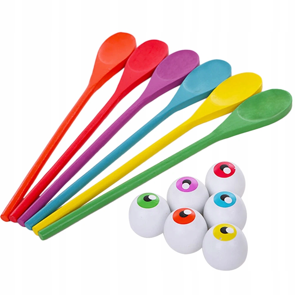 Wooden Spoon Toss Toddlers Toys Egg Relay Games - 14081190262 ...