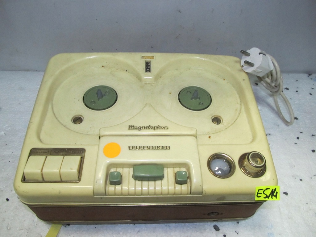 MAGNETOFON SZPULOWY TELEFUNKEN KL65T - NR E514 - 13243318443 ...