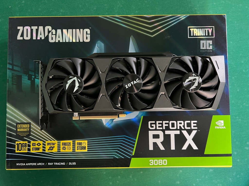 Karta graficzna ZOTAC GeForce RTX 3080 Trinity OC - 12843324559 - oficjalne archiwum Allegro