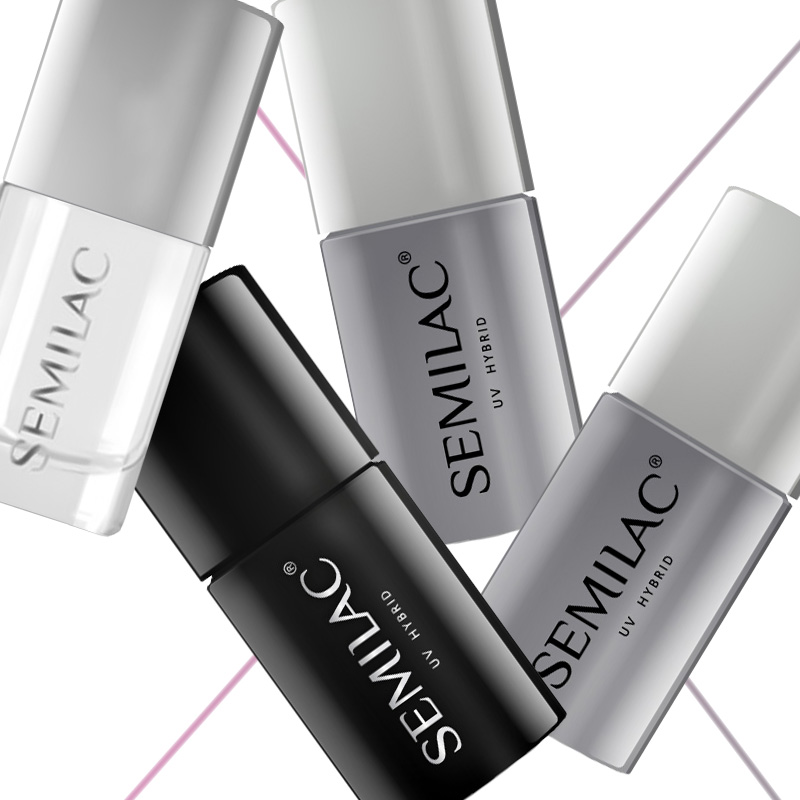 Semilac baza hybrydowa top kolor primer ZESTAW - 11087594100 ...