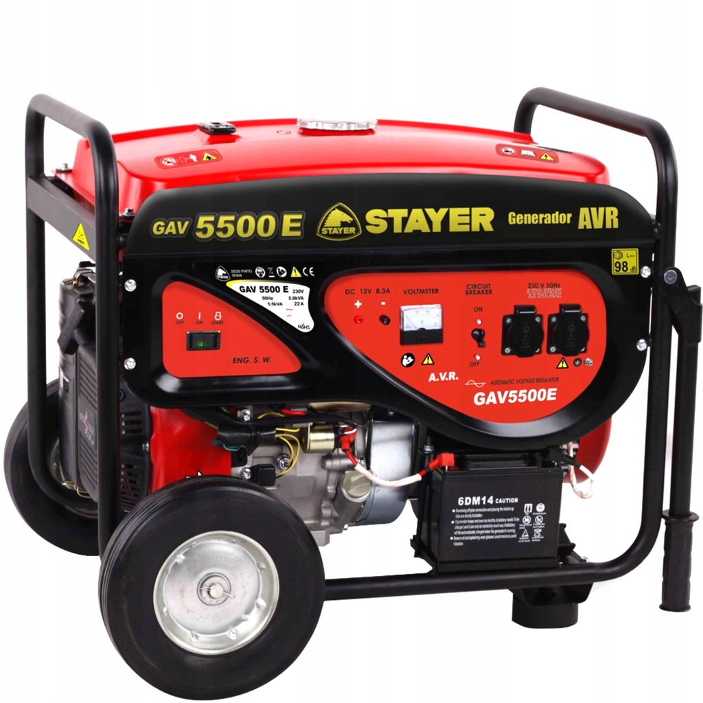 AGREGAT PRĄDOTWÓRCZY GENERATOR 5500W 5,5kW AVR - 12872413422 - oficjalne archiwum Allegro