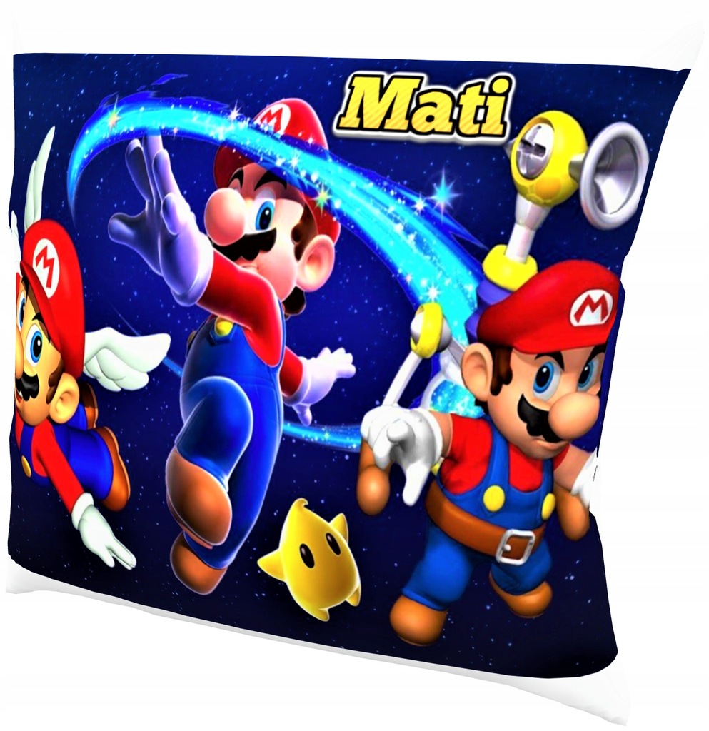 PODUSZKA DLA FANA SUPER MARIO Z IMIENIEM - 12075819468 - oficjalne ...