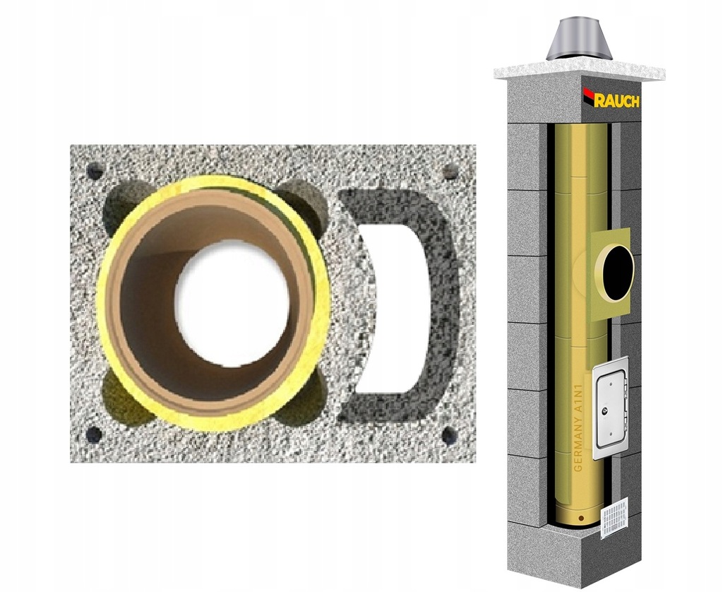 Komin 6m fi 200 KW Systemowy Ceramiczny - 7148503320 - oficjalne archiwum Allegro