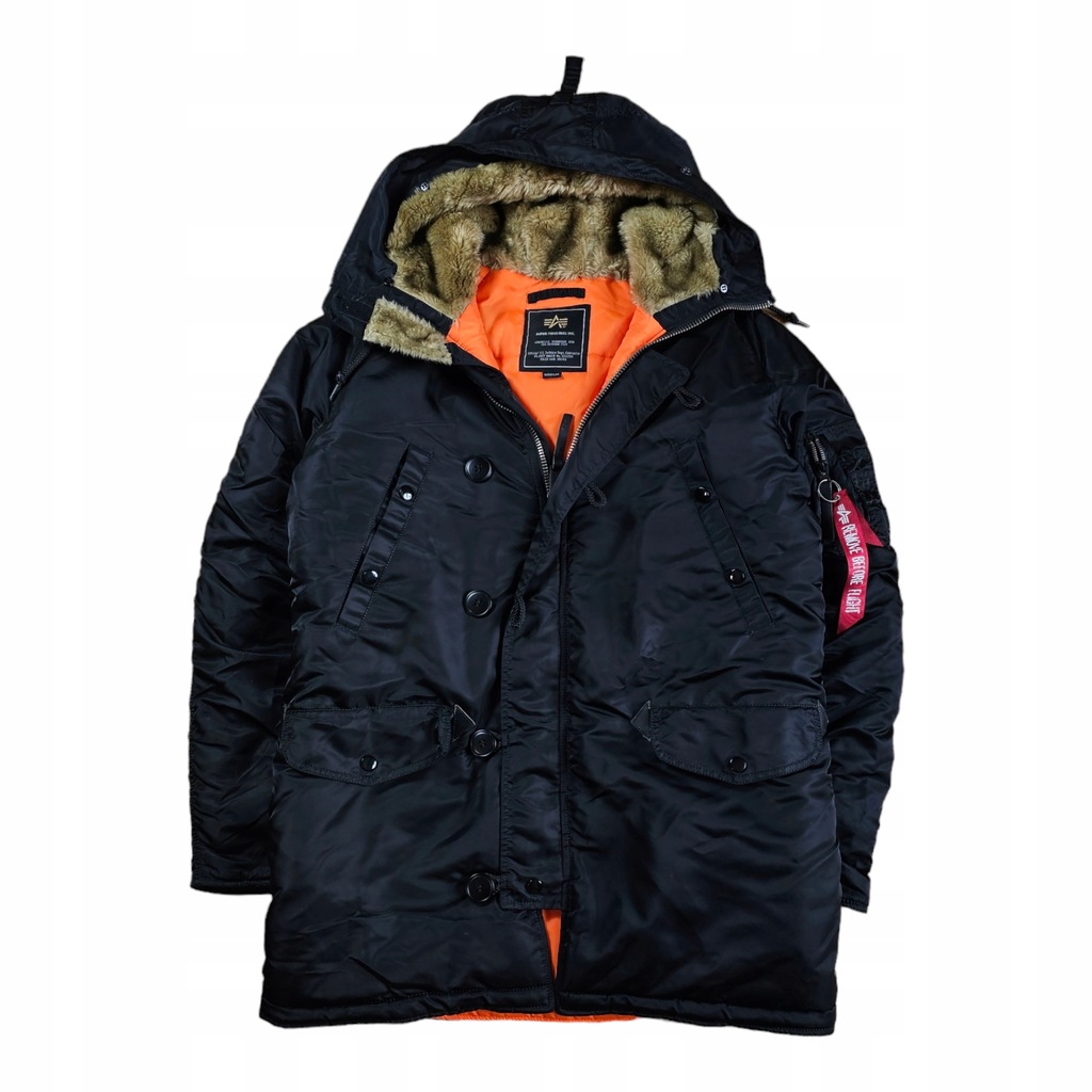 Kurtka Militarna ALPHA INDUSTRIES N3B Wojskowa Męska Nowy Model Parka M - 15154560315 ...