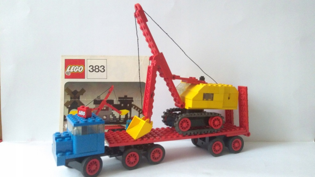 LEGO 383 ciężarówka z koparką z1973r Unikat - 7729384798 - oficjalne ...