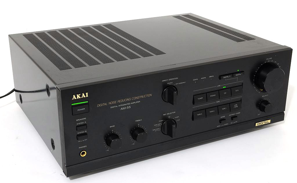 AKAI AM-55 WZMACNIACZ STEREO WEJŚCIE OPTYCZNE ! - 11888106546 ...