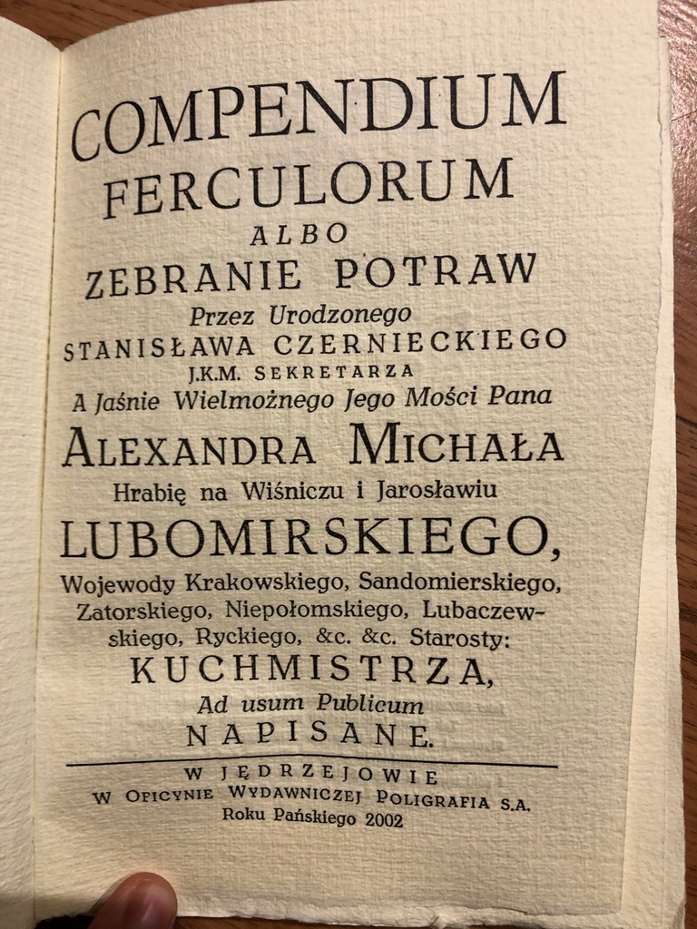 Compendium Ferculorum Zebranie Potraw - 8704967582 - oficjalne archiwum ...