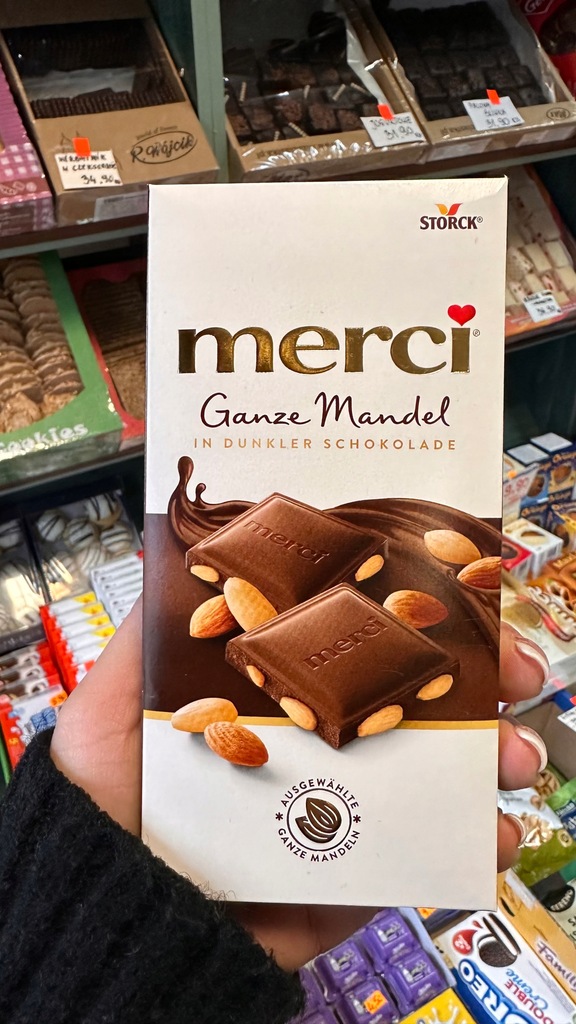 Czekolada merci ganze mandel storck 100g gorzka DE - 13159807919 ...